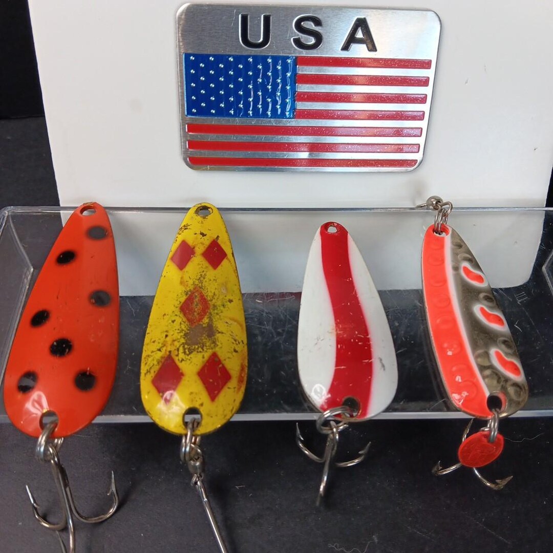 Vintage Len Thompson Fishing Lure Spoons: Canadian Made, No 1 & No 2 - Etsy