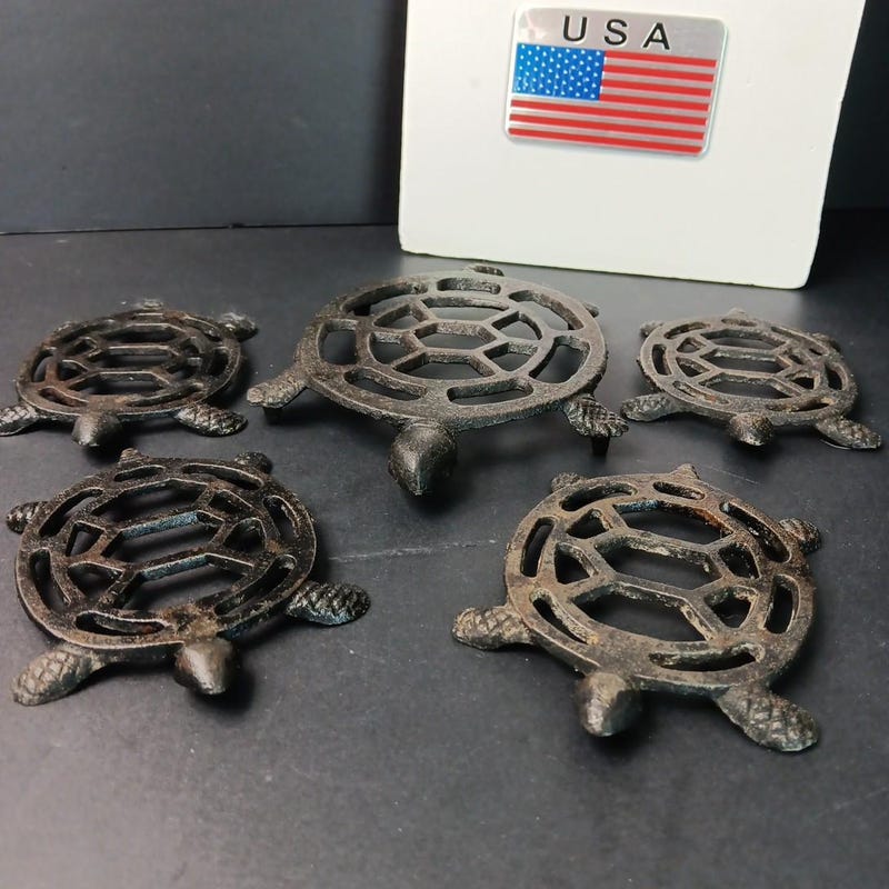 Cast Iron Trivet Vintage - Etsy