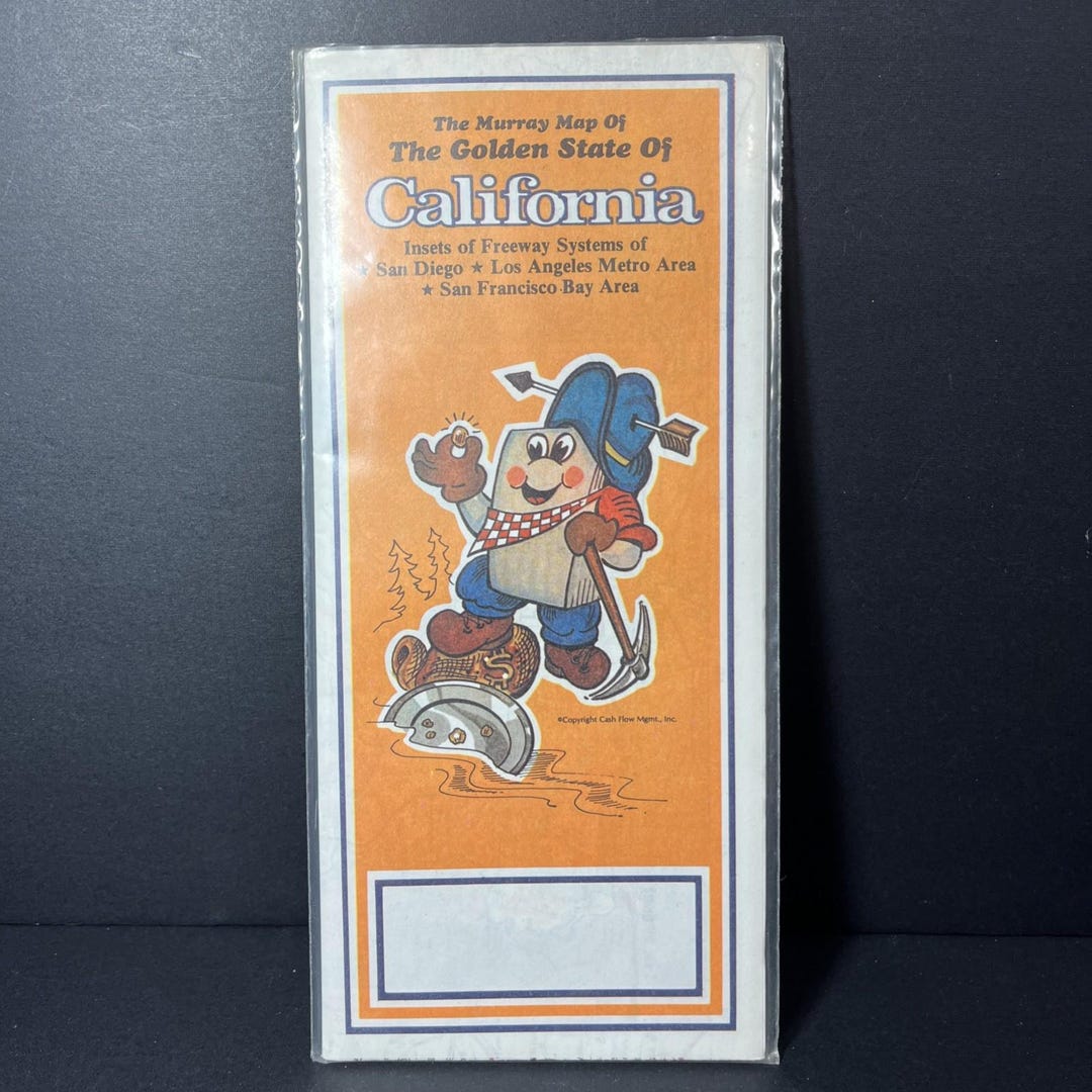 1978 Murray Map of California, Freeway Systems - Etsy