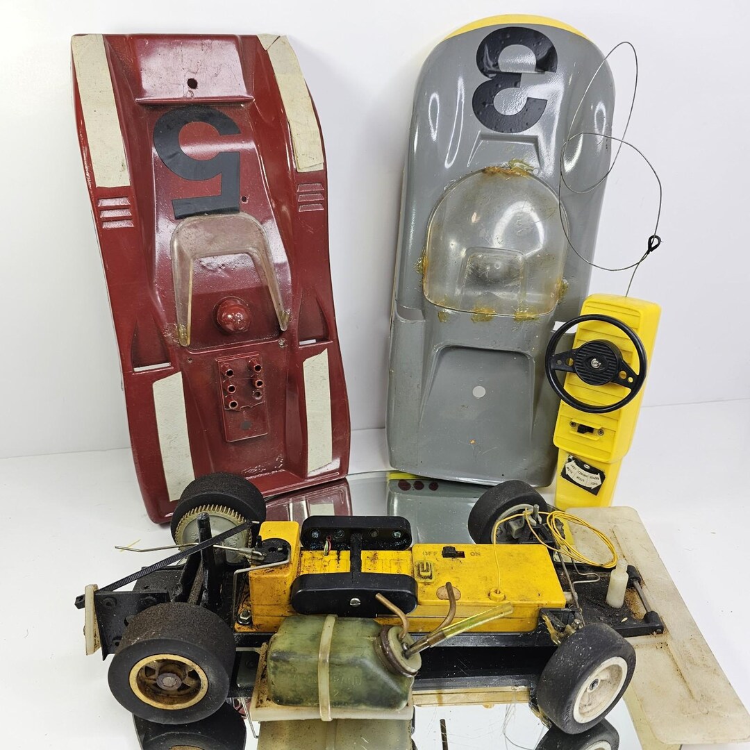 1970s Jerobee Remote Control RC Race Car 2nd Body & Remote Incomplete ...