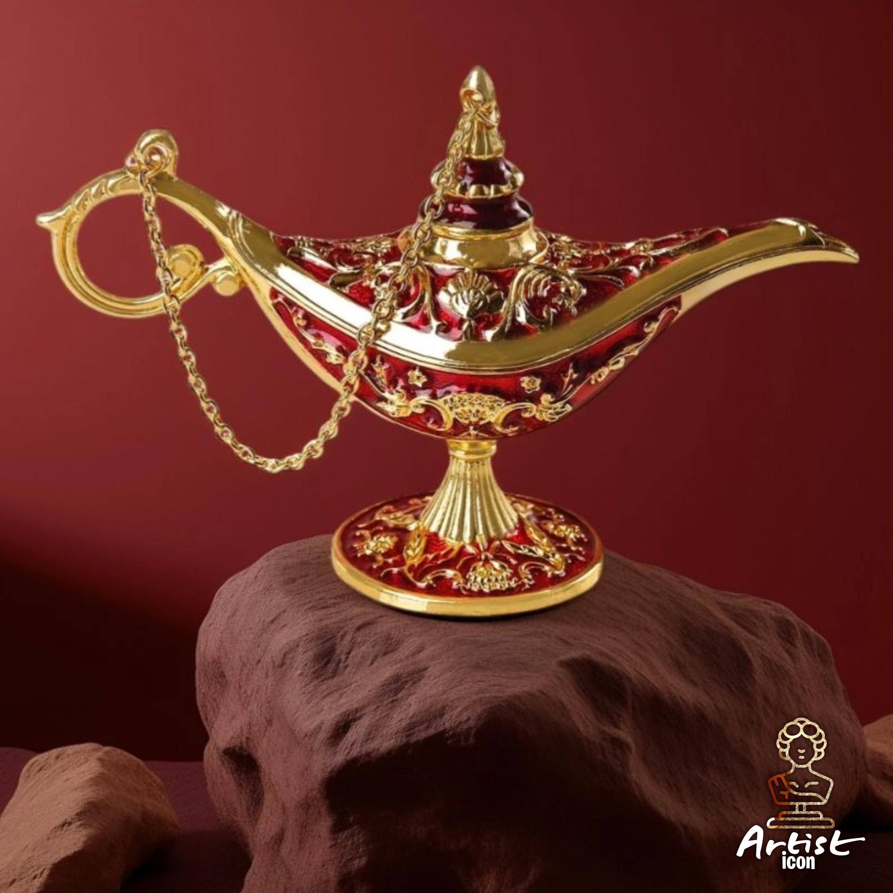 Wishing Lamp Vintage Magic Lamp Arabian Style Lamp Home Ornament Office ...