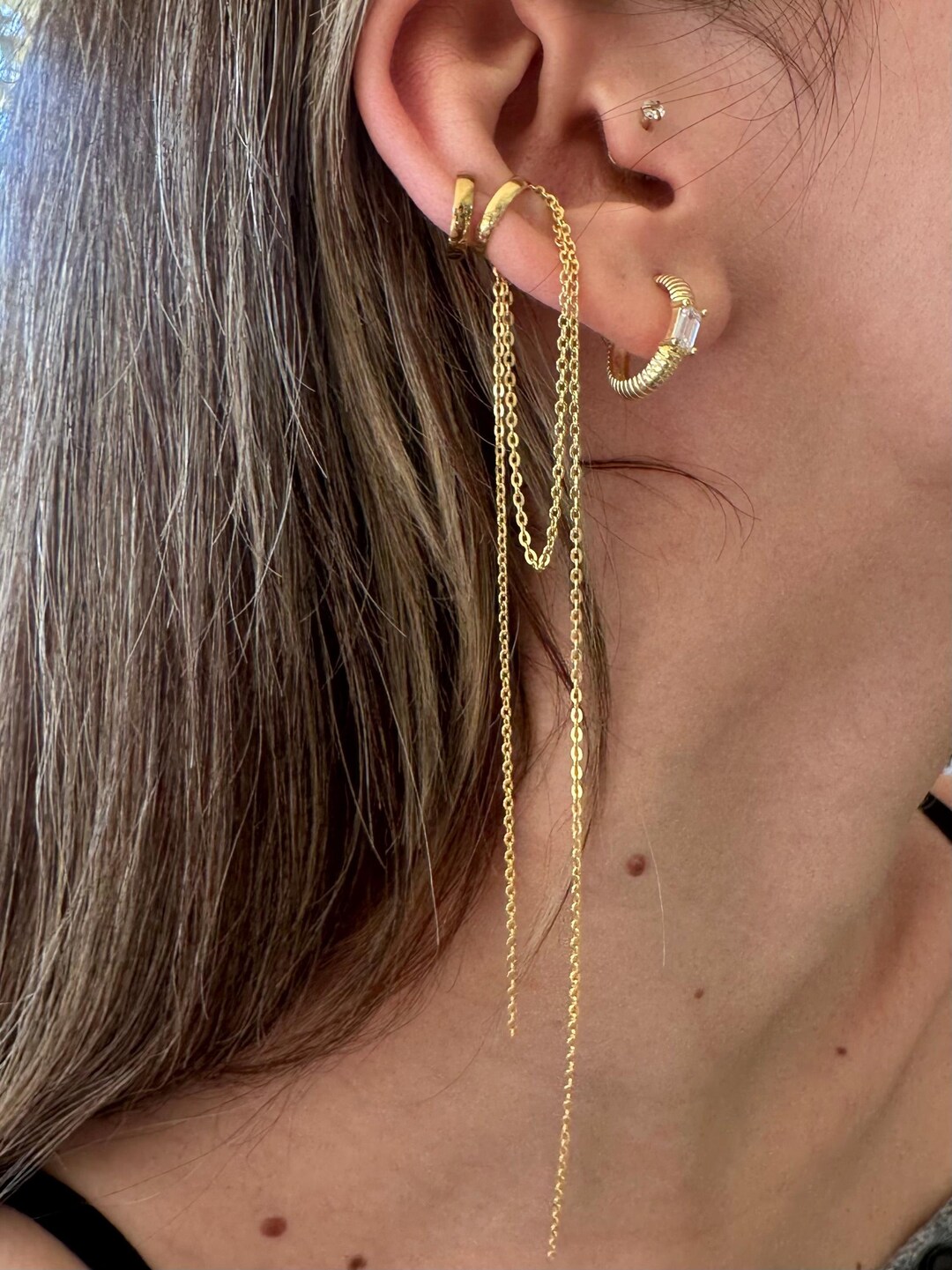 The 925 Radiant Flow Ear Cuff - Etsy