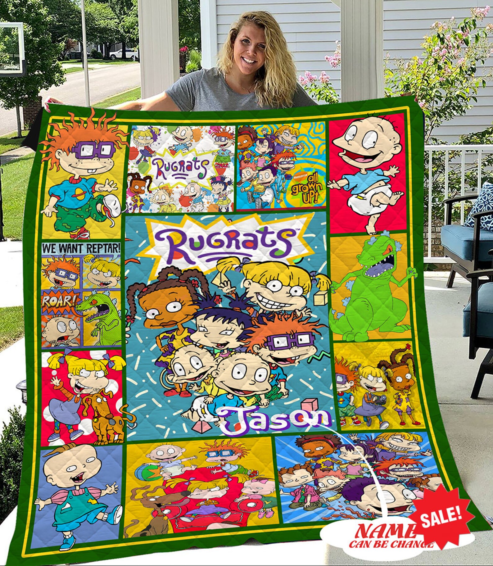 Rugrats Blanket Quilt Personalized Rugrats Blanket Quilt | Etsy