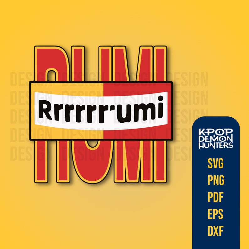 Rumi Jacket Patches Design, Kpop Demon Hunters, Huntrix, Hunter, Rumi ...