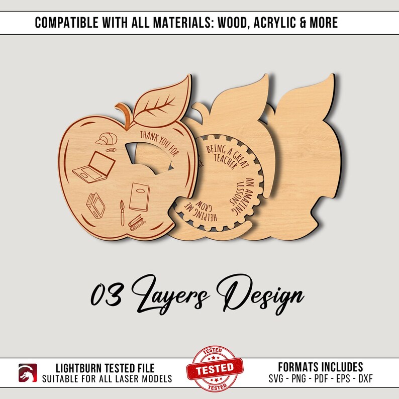 Personalized Teacher Apple Appreciation Thank You Svg Laser Cut File ...
