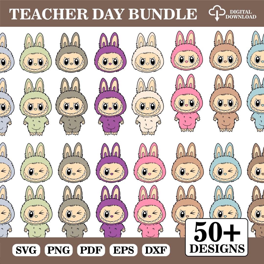 Labubu Designs PNG SVG, Labubu Png, Vector Digital File for Cricut ...