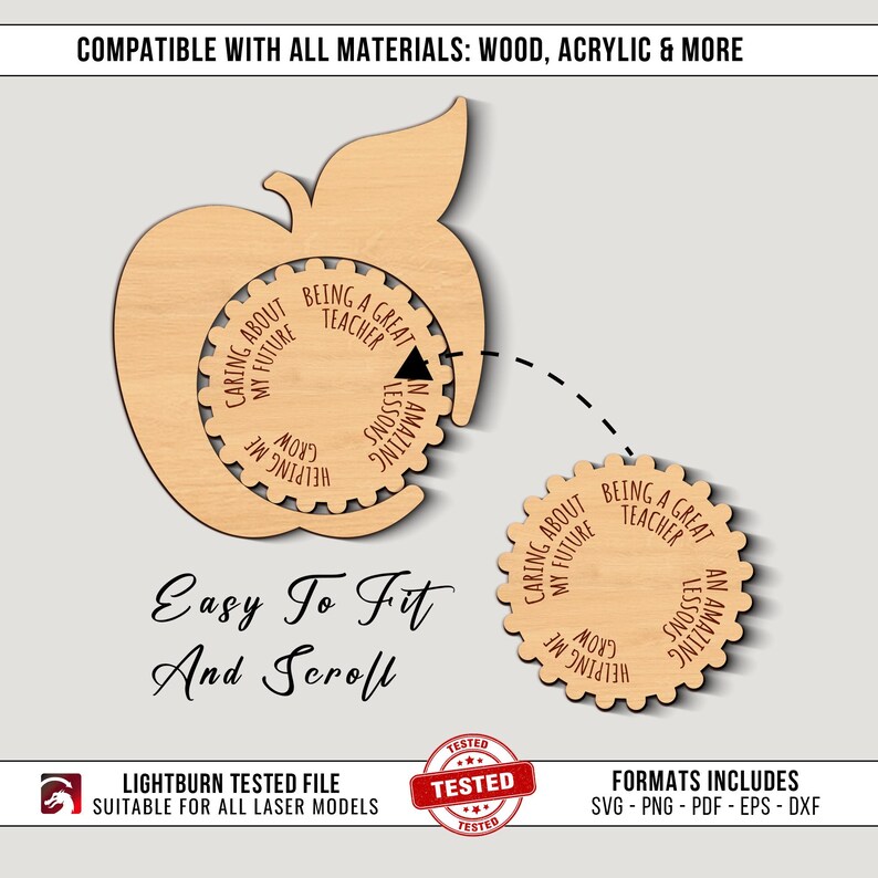 Personalized Teacher Apple Appreciation Thank You Svg Laser Cut File ...