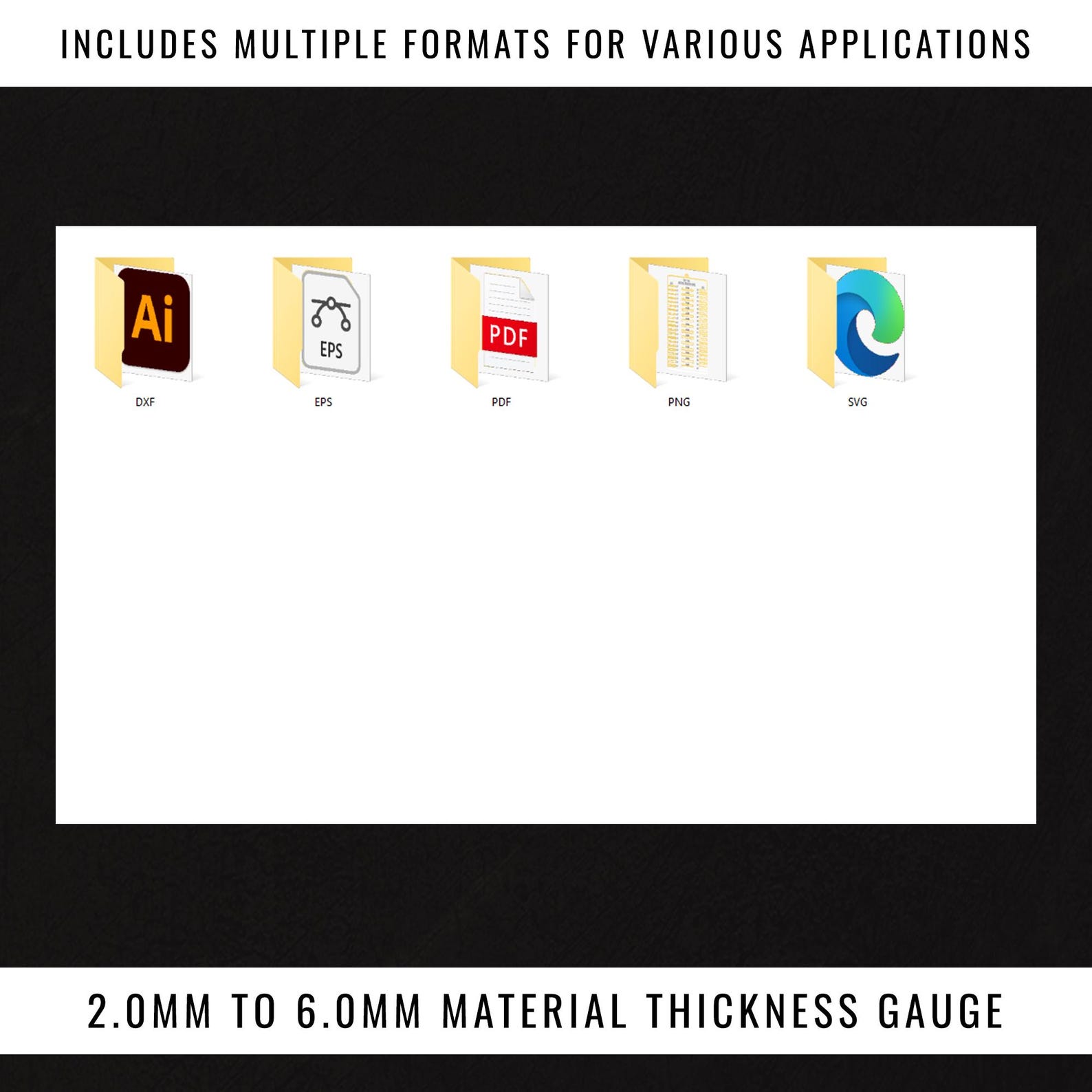 Laser Kerf Tool SVG: Material Thickness Gauge, Glowforge Compatible ...