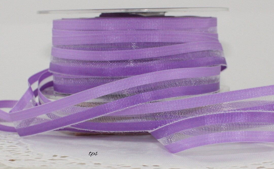 Two Tone Lavender Satin Ribbon 1/2” Wide BY THE YARD, Pantone Veri Peri ...