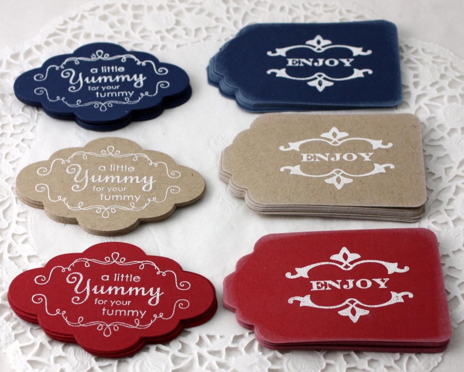 10 Handmade Gift Tags Bakery Tags Candy Tags Cookie Tags | Etsy