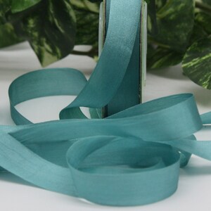 Teal Silk Ribbon 1/2" Wide BY THE YARD - Etsy