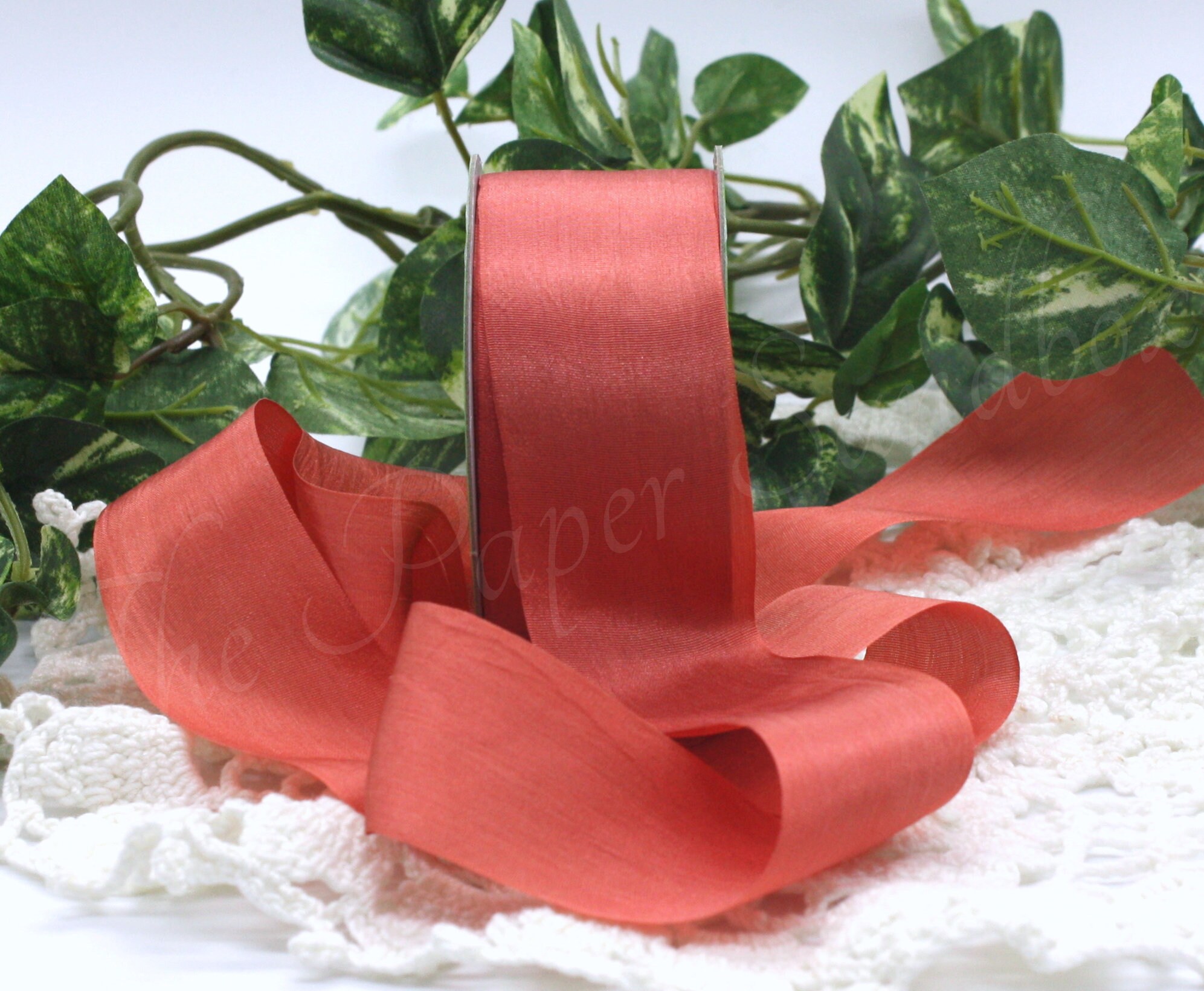 Ginger Silk Ribbon 1/4 Wide BY THE YARD Pantone Ginger - Etsy
