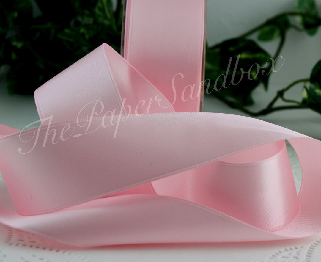 Pink Satin Ribbon 1.5 Wide by the Yard, Double Faced Swiss Satin - Etsy