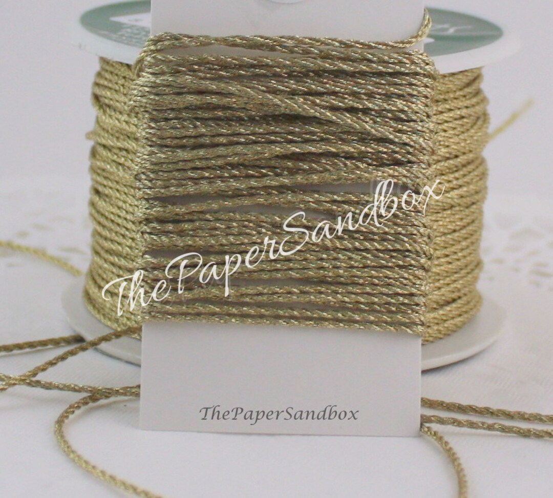 10 Yards Gold Metallic Twisted Cord 1mm Cord - Etsy