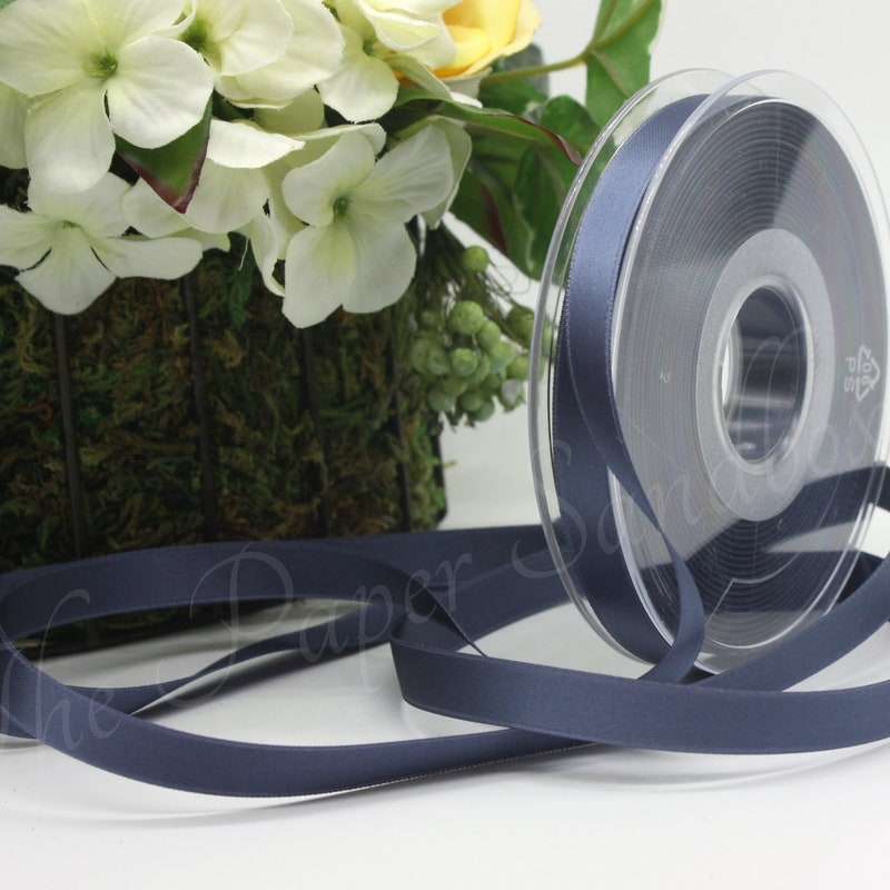 Slate Blue Ribbon - Etsy