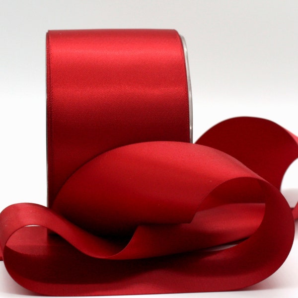 Red Satin Ribbon - Etsy
