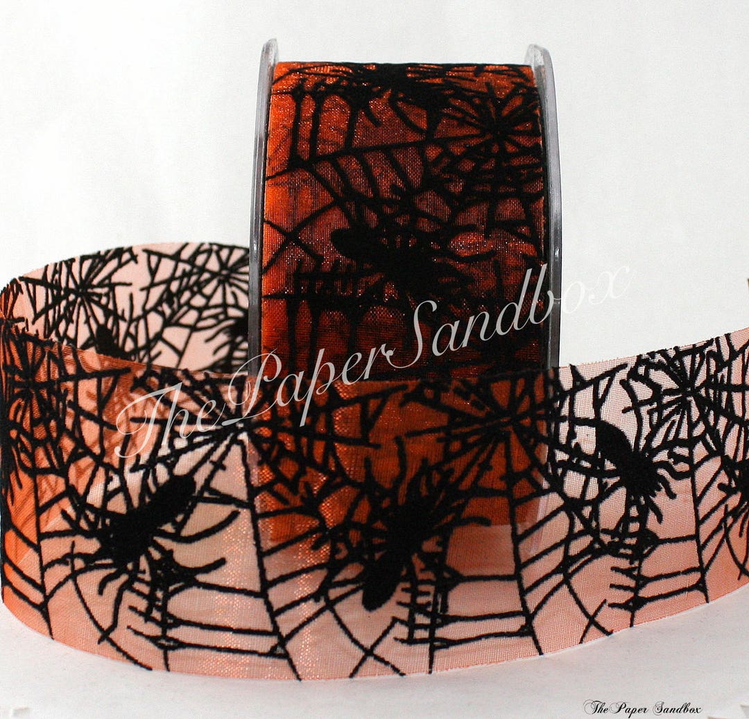 Spider Web Ribbon 2” Wide BY THE YARD - Etsy