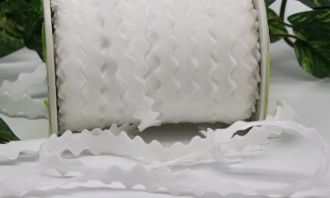 White Velvet Rick Rack Ribbon 3/8 Wide by the Yard - Etsy