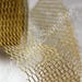 Gold Net Ribbon 2” Wide by the Yard, Metallic Gold Ribbon - Etsy