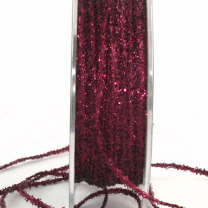 Red Glitter Twine String 1/8” Wide BY THE YARD - Etsy