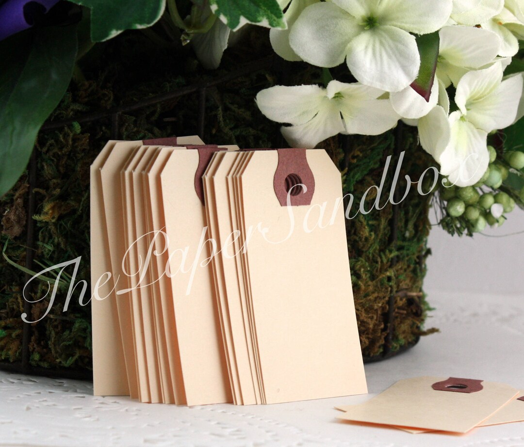 20 Small Manila Gift Tags: 2 3/4 X 1 3/8 - Etsy