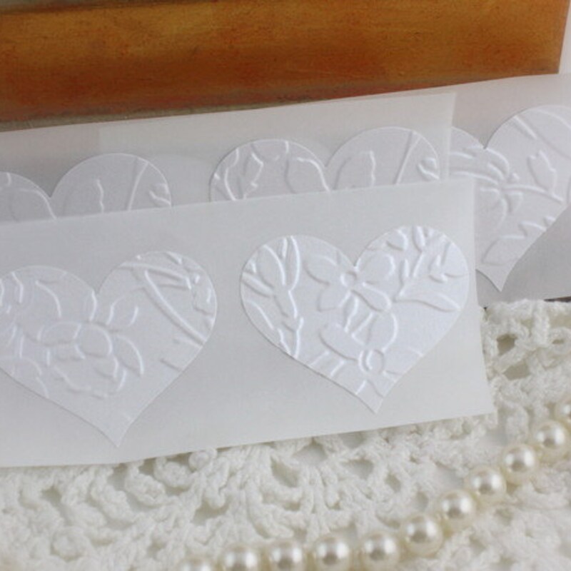 Heart Envelope Wedding Stickers - Etsy
