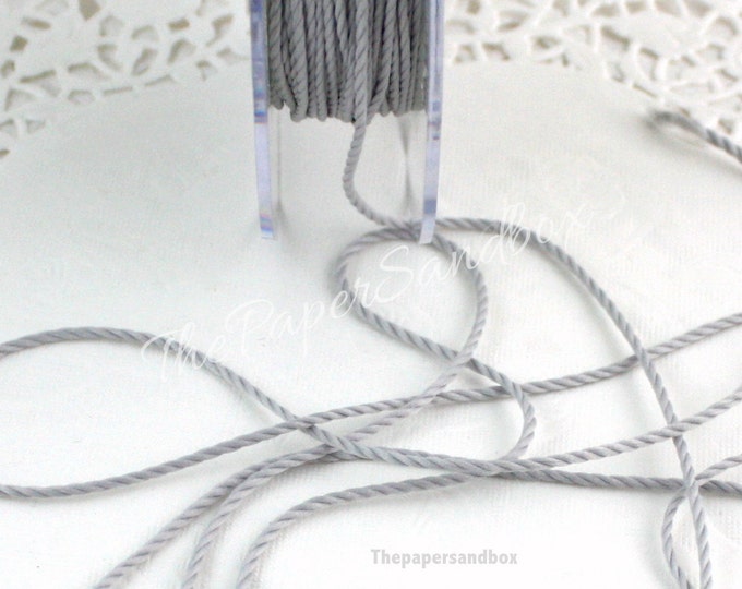 2 Yards Soft Gray Cord String Twine 1mm - Etsy