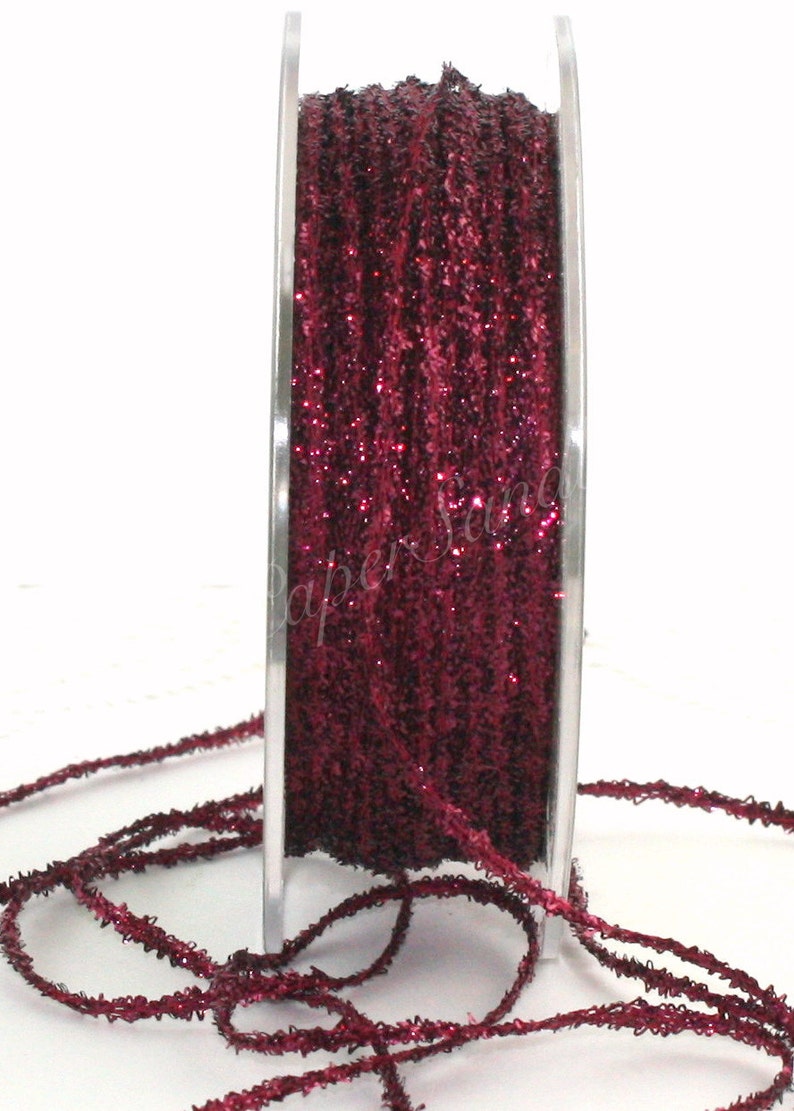 Burgundy Glitter String 1/8wide by the yard Dark Red Glitter - Etsy 日本