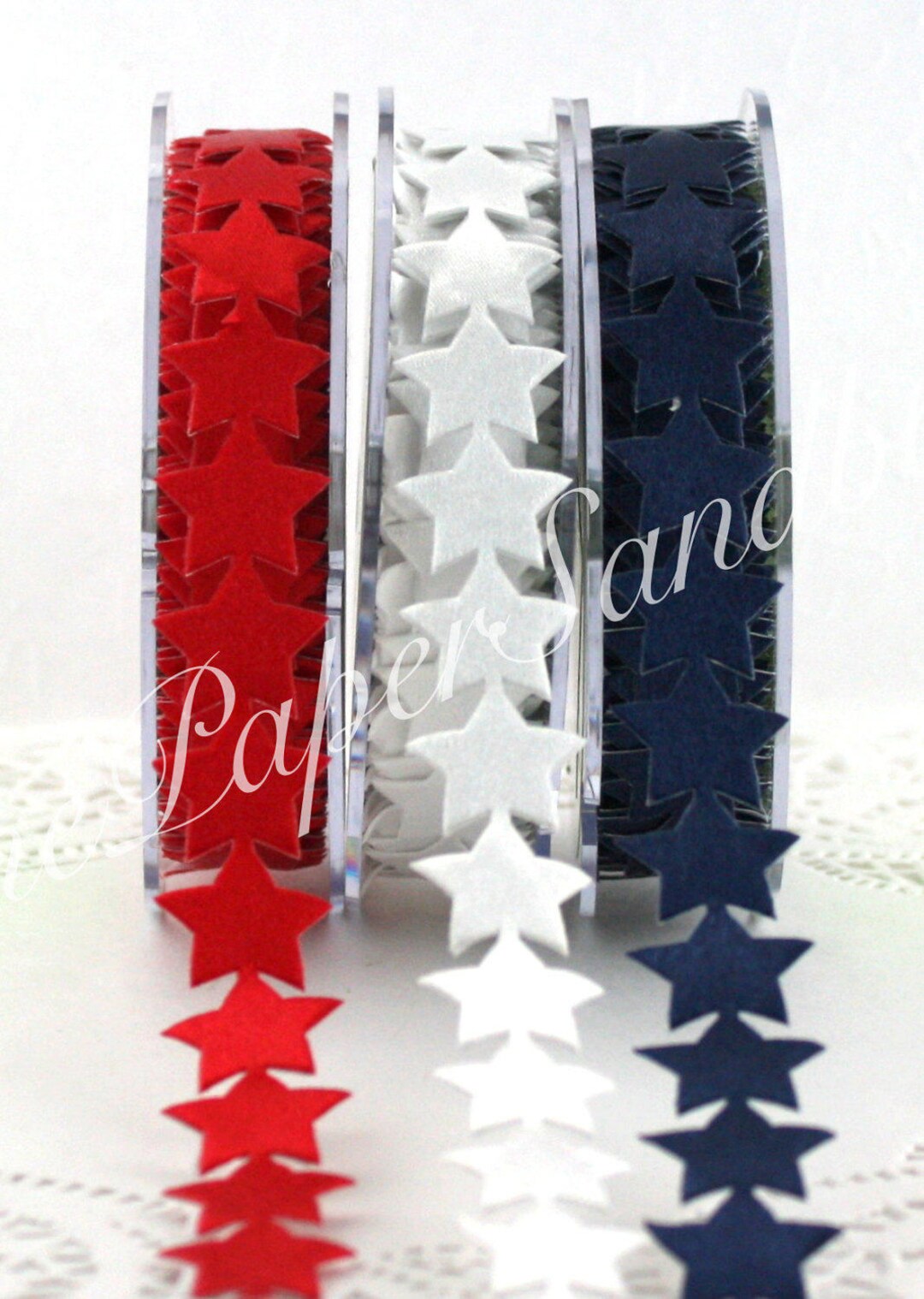 Red Star Adhesive Ribbon Trim - 3/4" Wide - Etsy