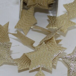 Silver Star Ribbon Trim 1.5” Wide by the Yard, Large Fabric Stars - Etsy