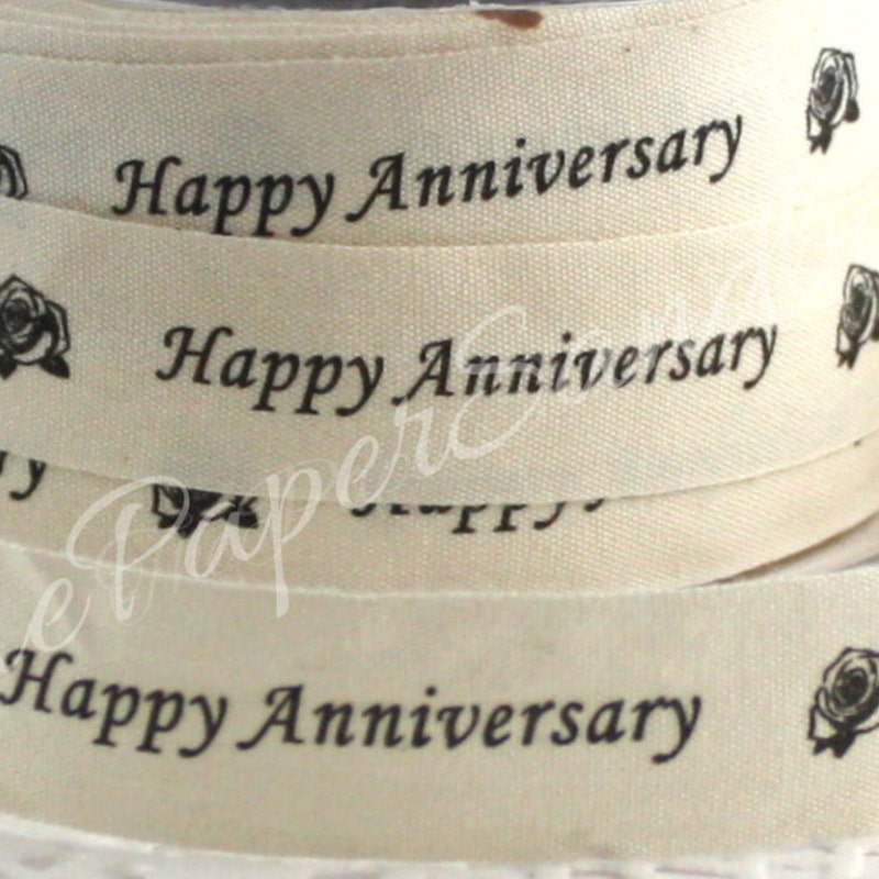 Happy Anniversary Ribbon - Etsy