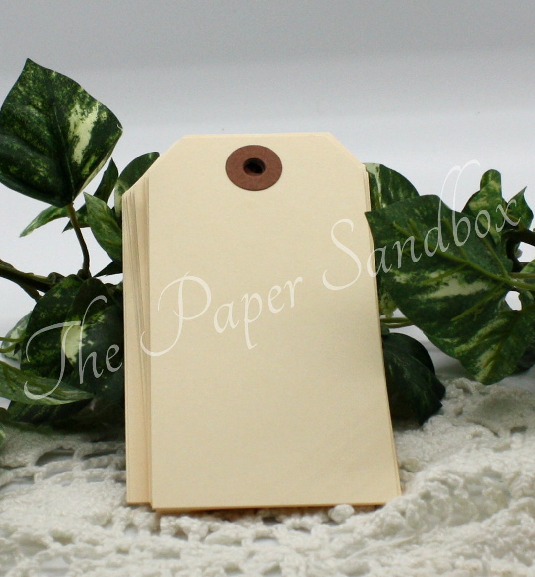 20 Blank Manila or White Tags 4 1/4 X 2 1/8 - Etsy