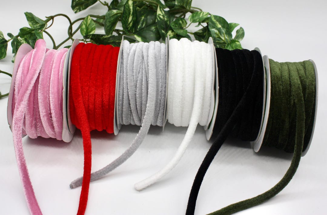 Velvet Cord Trim 3/16" Wide Variety of Colors - Etsy