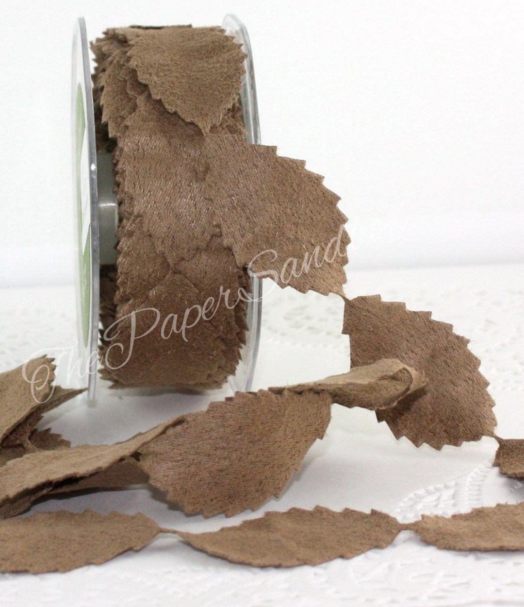 Sand Brown Faux Suede Ribbon Leaf Trim 1 Wide BY THE YARD - Etsy