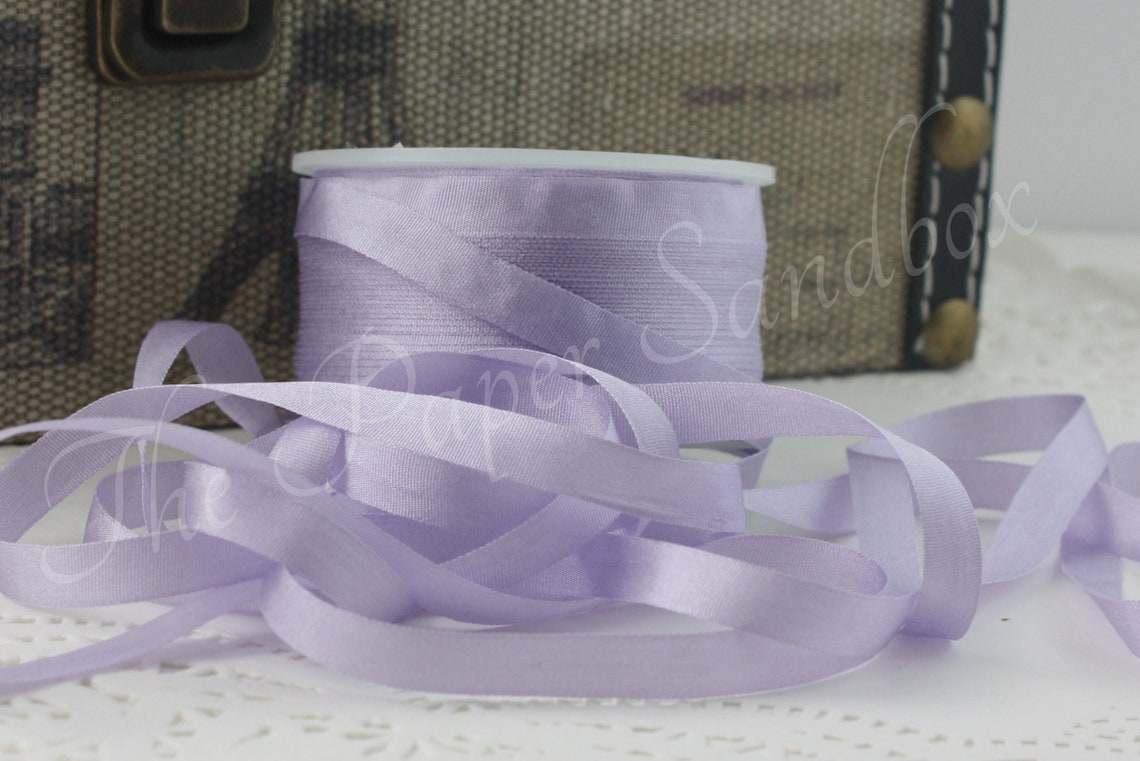 Lavender Silk Ribbon 1.25 Wide by the Yard Hand Dyed Silk - Etsy