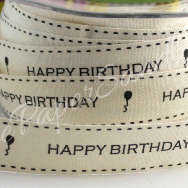 Happy Birthday Ribbon - Etsy