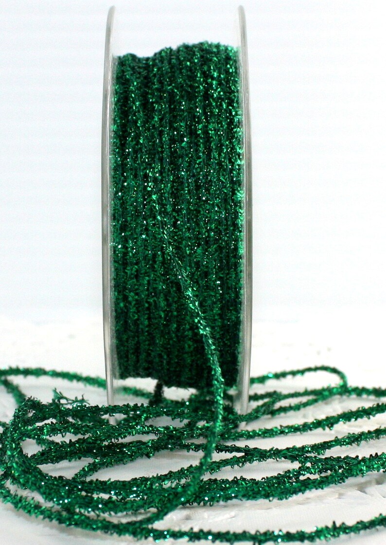 Leaf Green Glitter String 1/8” BY THE YARD - Etsy