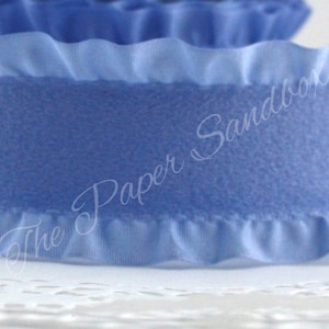 Blue Ruffled Ribbon 5/8" - 1.5” Wide BY THE YARD - Etsy