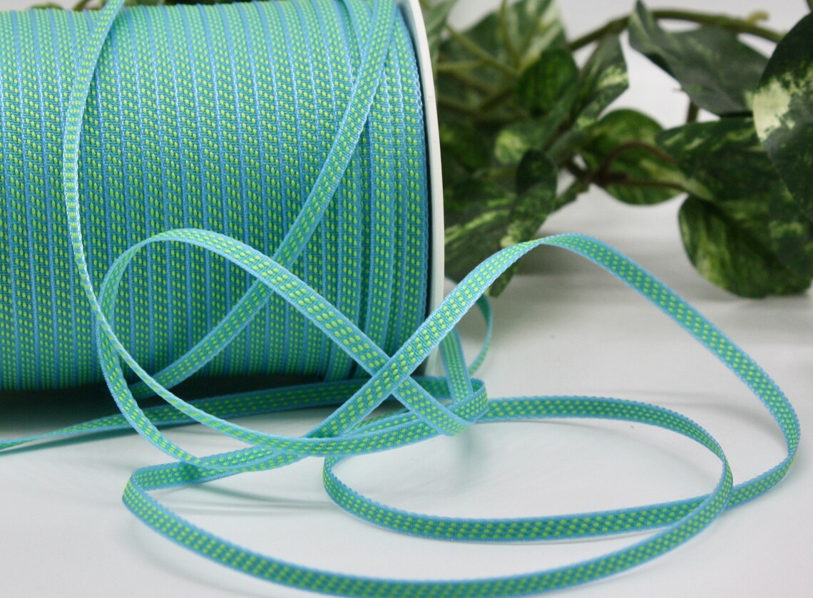 Teal Ribbon 1/8" Wide BY THE YARD - Etsy