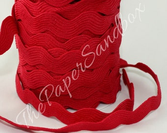 Wide Red Rick Rack - Etsy