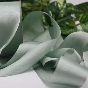 Jadeite Silk Ribbon 1.25 Wide BY THE YARD, Pantone Jadeite - Etsy