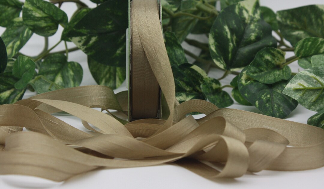 Taupe Silk Ribbon 1/2 Inch Wide BY THE YARD - Etsy