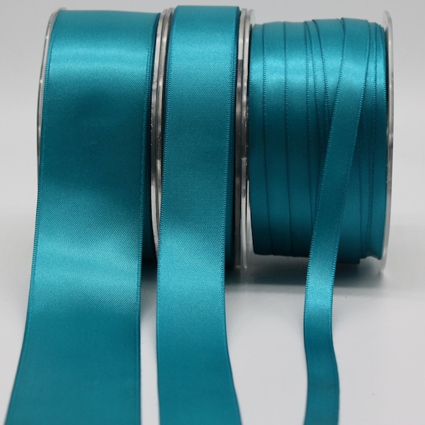 Aqua Satin Ribbon - Etsy