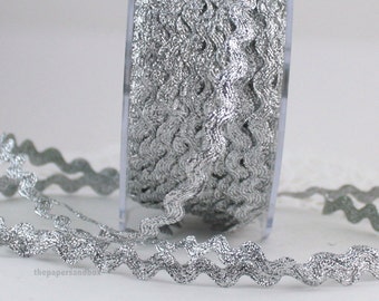 Metallic Platinum Silver Ric Rac 1/4 - Etsy
