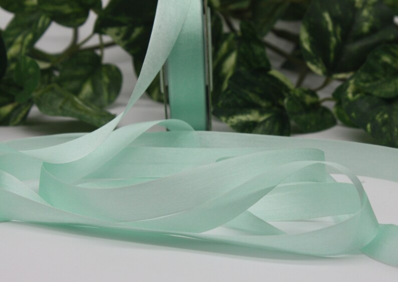 Green Silk Ribbon 1/2 Wide BY THE YARD - Etsy