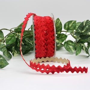 Red Velvet Stick on Ribbon 3/8" Wide BY THE YARD, Adhesive Ribbon - Etsy