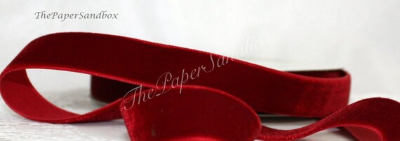 Burgundy Velvet Ribbon 3/4 Wide BY THE YARD | Etsy