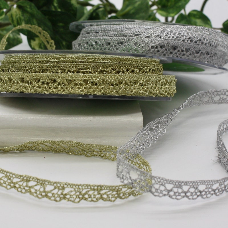Silver Metallic Lace - Etsy