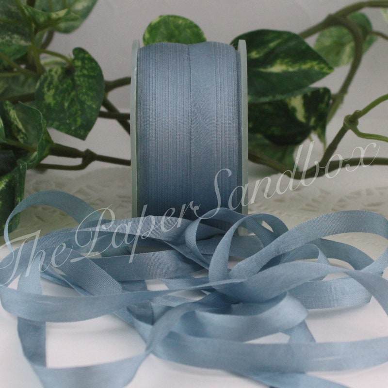 Blue Silk Ribbon - Etsy