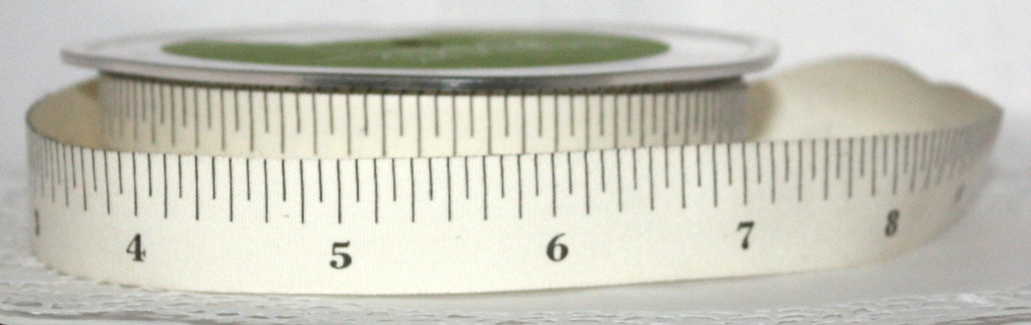12 Inch Ruler Printed Ribbon 3/4 Wide BY THE YARD 100% - Etsy
